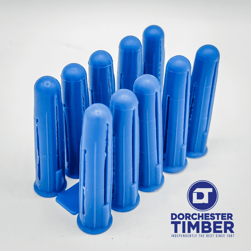 Blue Wall Plugs (100pcs) - Dorchester Timber